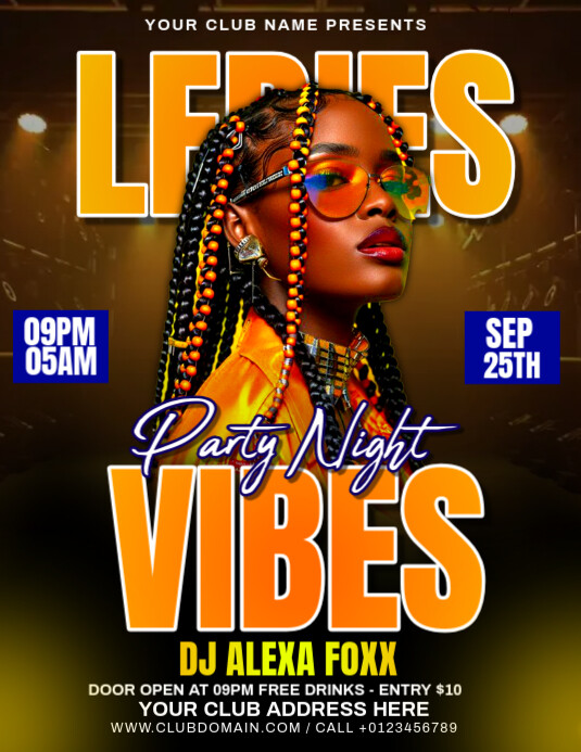 Black Maximalist Party Flyer Flyer (us Letter) Template | PosterMyWall