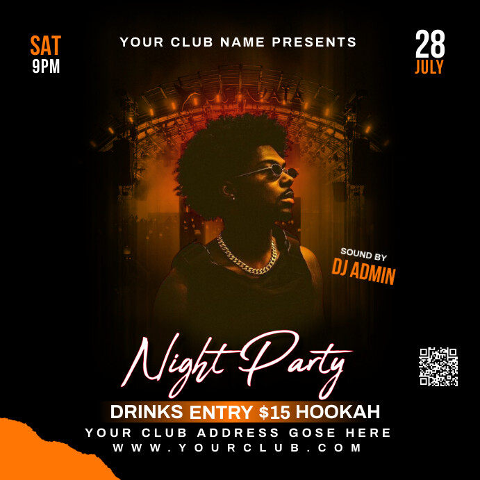 Plantilla de Black Maximalist Party Flyer Instagram Post | PosterMyWall