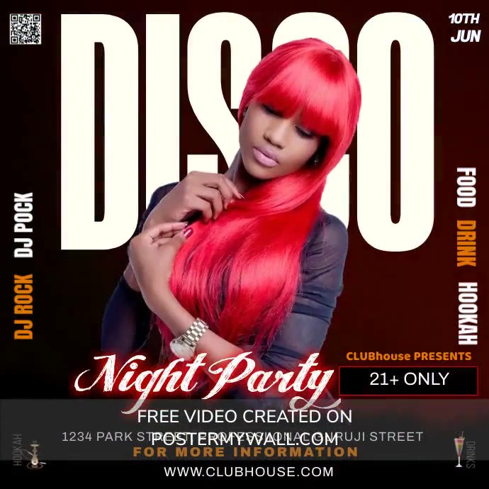 Plantilla de Black Maximalist Party Flyer Instagram Post | PosterMyWall