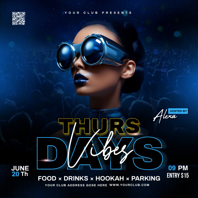 Plantilla de Black Maximalist Party Flyer Instagram Post | PosterMyWall