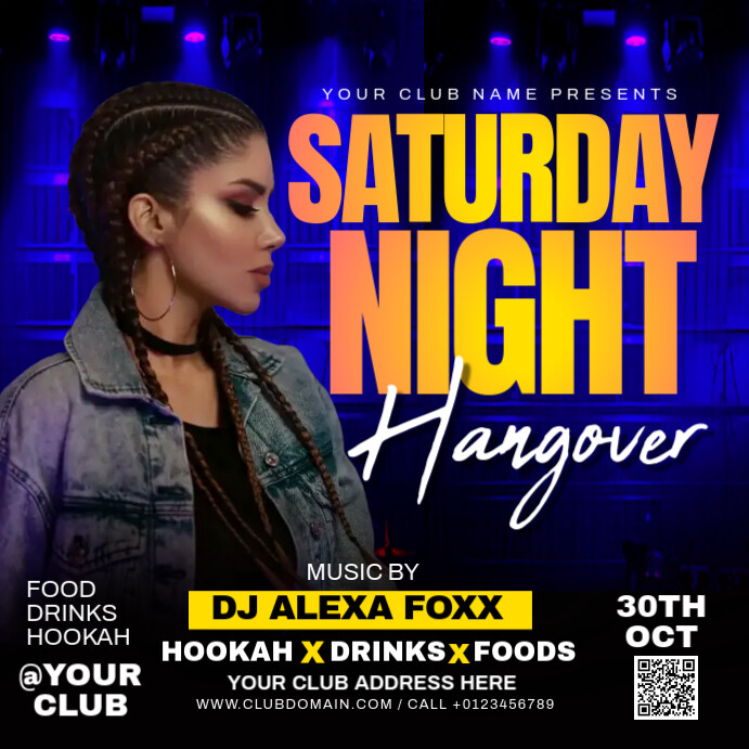 Plantilla de Black Maximalist Party Flyer Instagram Post | PosterMyWall