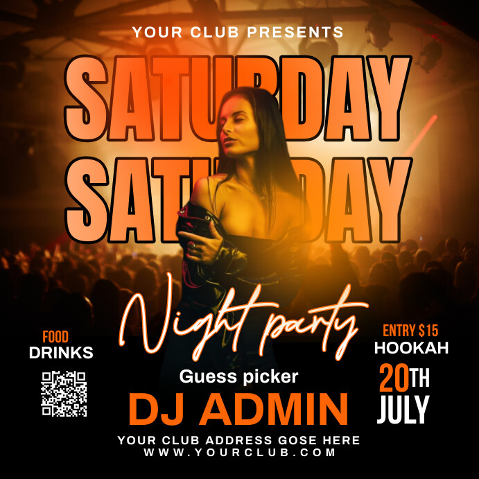 Plantilla de Black Maximalist Party Flyer Instagram Post | PosterMyWall