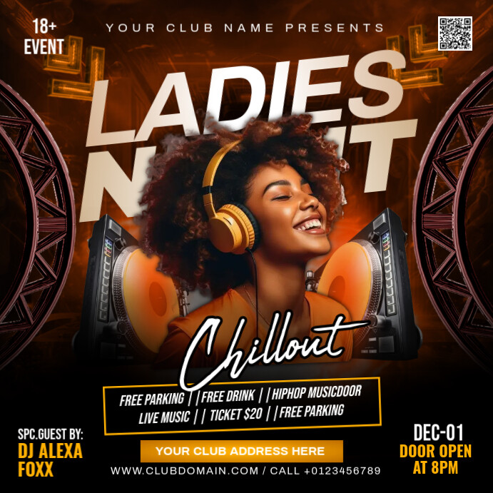 Plantilla de Black Maximalist Party Flyer Instagram Post | PosterMyWall