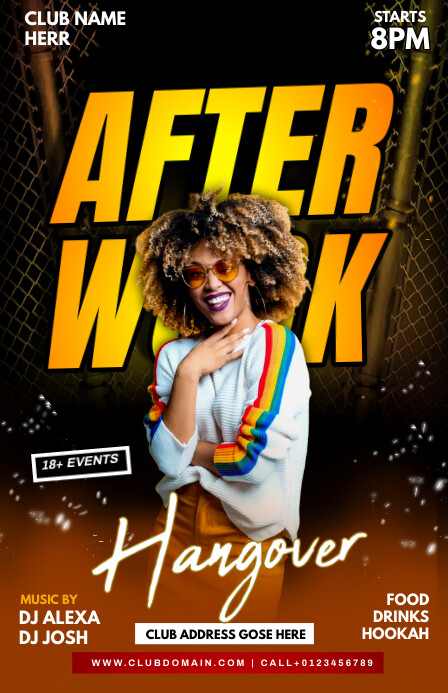 Plantilla de Black Maximalist Party Flyer Tabloid | PosterMyWall