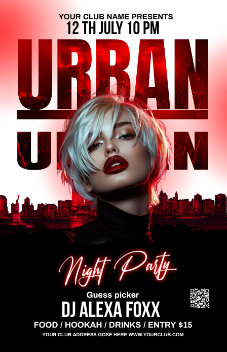 Black Maximalist Party Flyer Tabloid Template | PosterMyWall