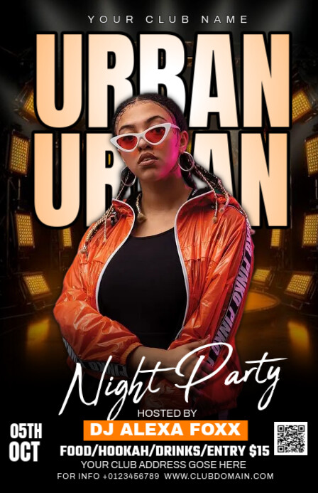 Black Maximalist Party Flyer Tabloid Template | PosterMyWall