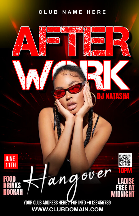 Black Maximalist Party Flyer Tabloid Template | PosterMyWall