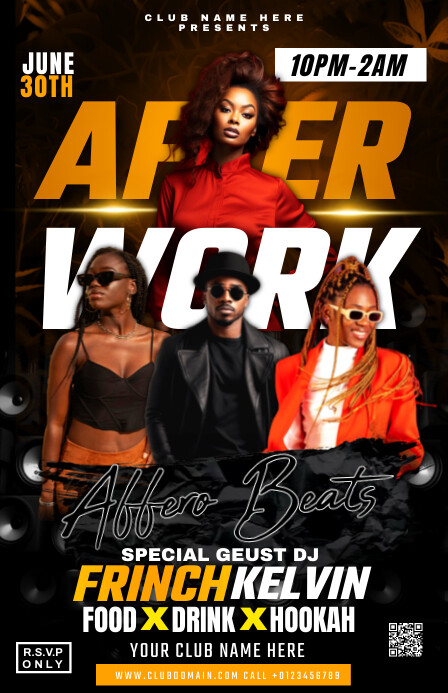 Black Maximalist Party Flyer Tabloid Template | PosterMyWall