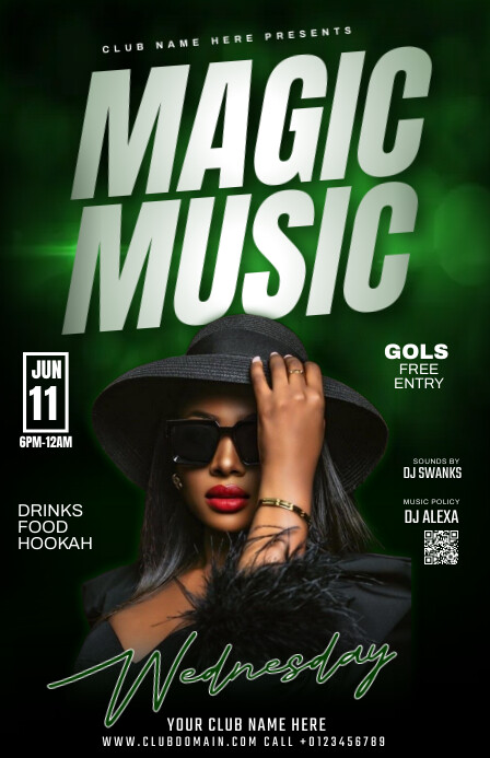 Black Maximalist Party Flyer Tabloid Template | PosterMyWall