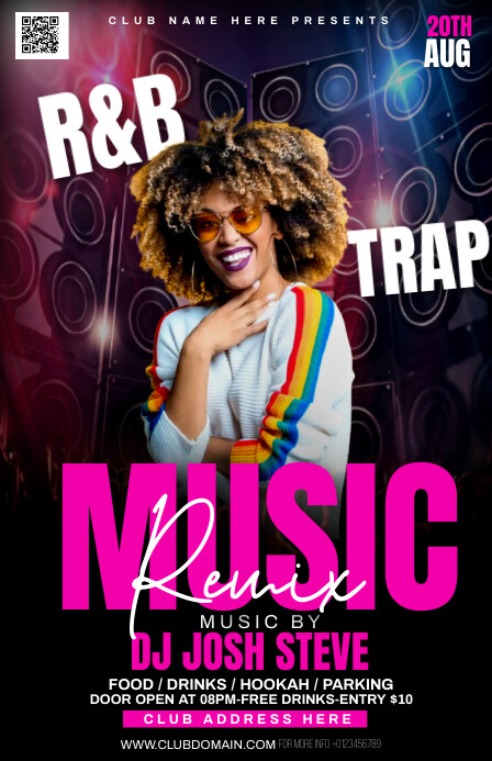 Black Maximalist Party Flyer Tabloid Templat | PosterMyWall