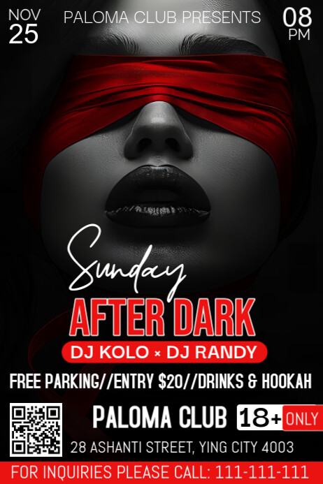 Plantilla de Black Maximalist Party Night Ads Poster | PosterMyWall