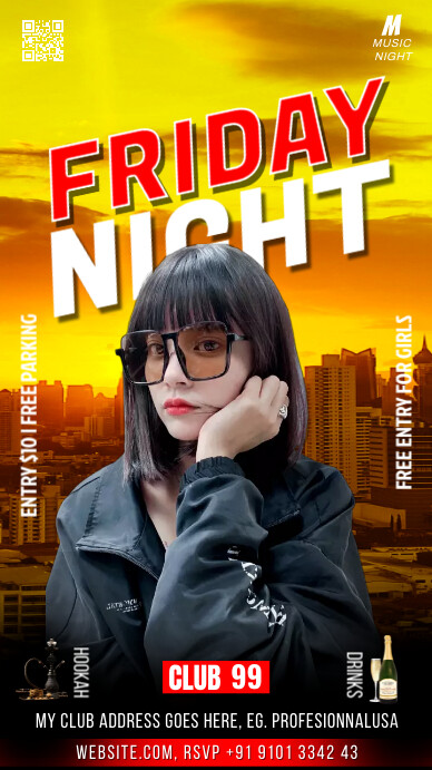 Black Maximalist Party Social Media Post Inst Template | PosterMyWall