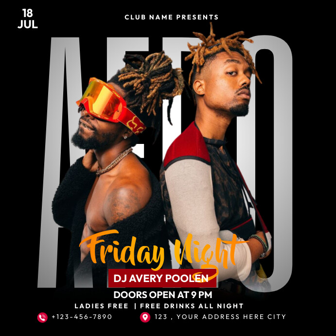 Copy of Black Maximalist Party Template Instagram Pos | PosterMyWall