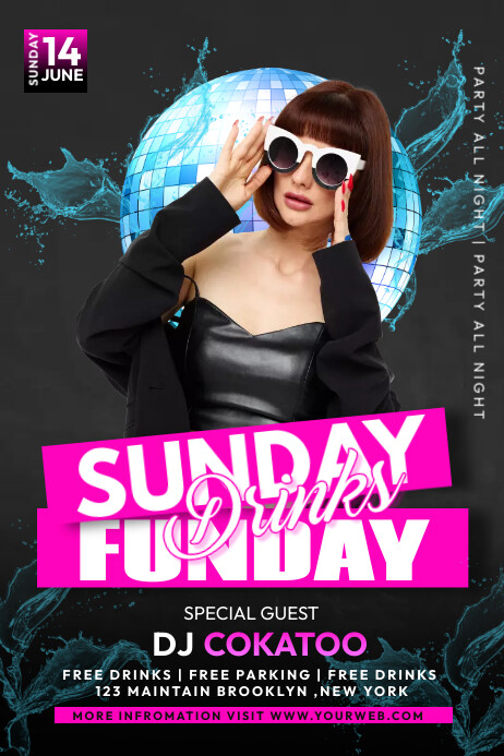 Plantilla de Black Maximalist Party Template Poster | PosterMyWall