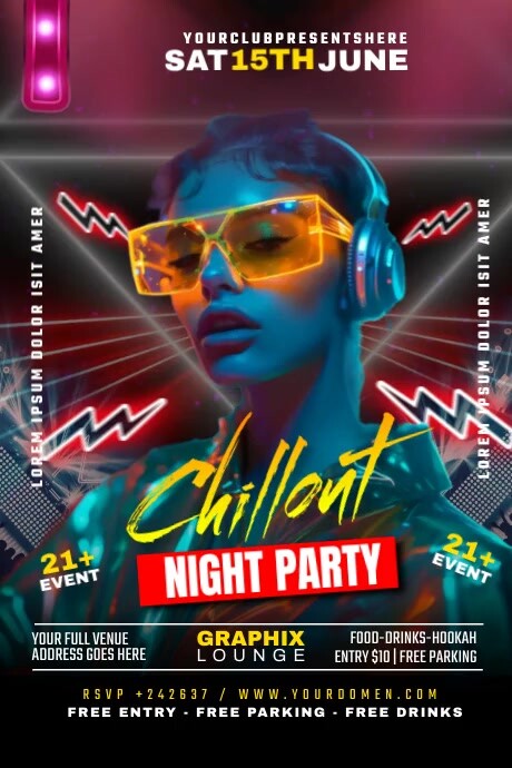 Black Maximalist Party Template Poster | PosterMyWall