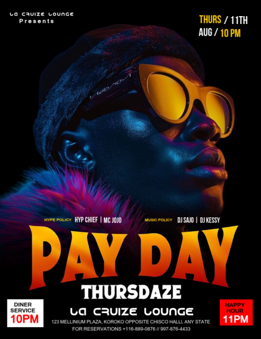 Copy of Black Maximalist Payday Thursday Flyer (us Letter) | PosterMyWall