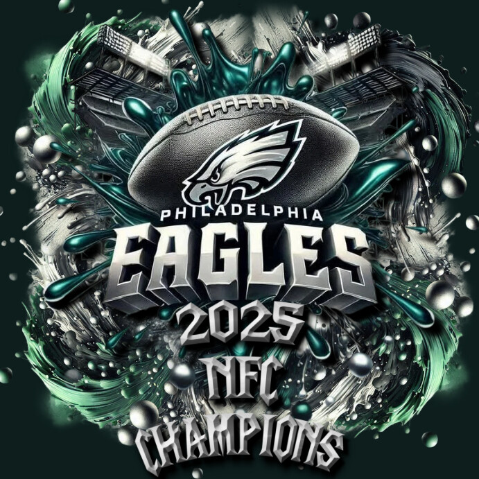 Copy of Black Maximalist Philadelphia Eagles Champs Instagram Post ...