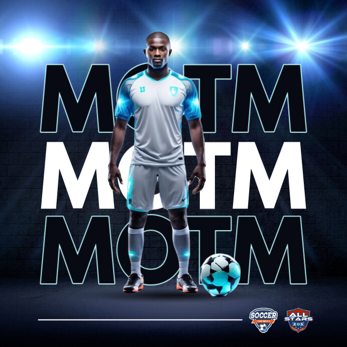 Black Maximalist Player Of The Week Instagram Post Template | PosterMyWall