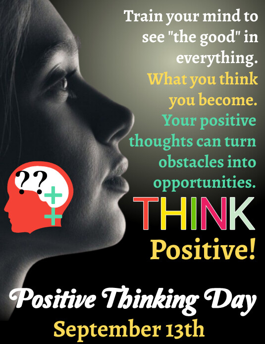 Copy of Black Maximalist Positive Thinking Day Celebr | PosterMyWall