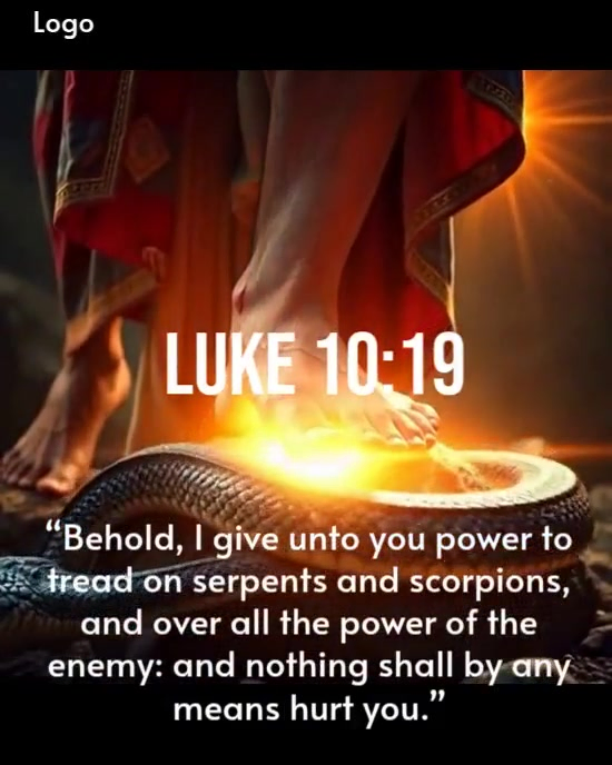 Plantilla de Black Maximalist Power To Tread On Serpents – Luke 10:19 ...