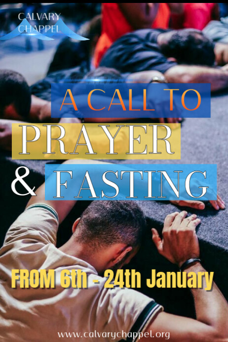Black Maximalist Prayer And Fasting Poster Template | PosterMyWall