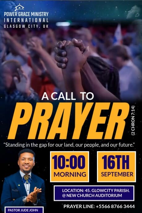 Copy of A call to prayer. Church events prayer intercession. Video ...