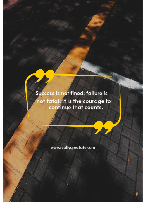 Black Maximalist Quote Post A4 Template | PosterMyWall