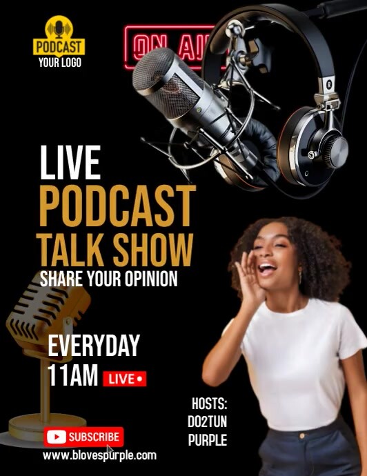 Copy of Black Maximalist Radio Podcast Flyer (us Let | PosterMyWall