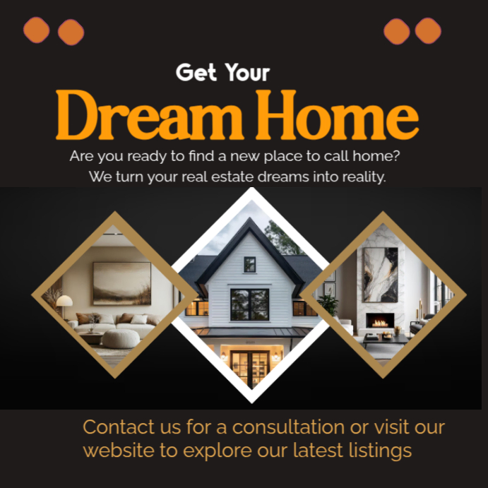 Plantilla de Black Maximalist Real Estate Deals 2025 – Affordable ...