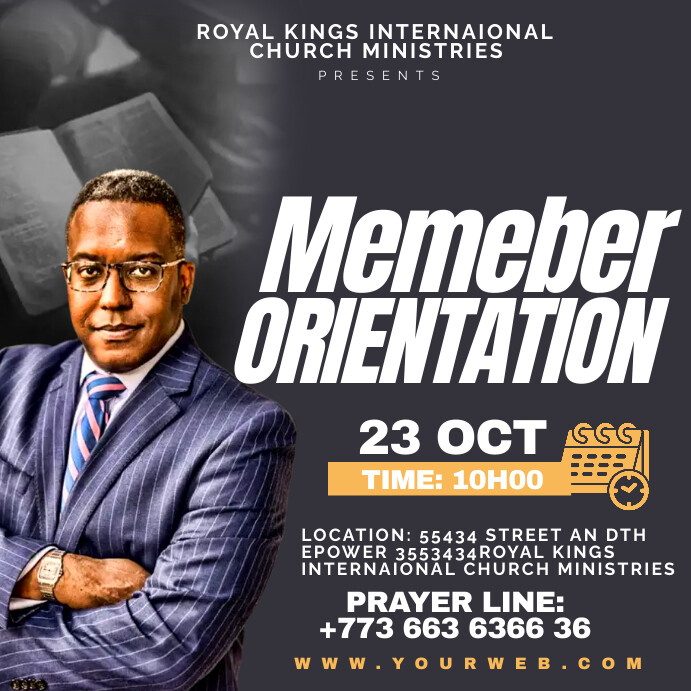 Black Maximalist Remember Orientation Instag Template | PosterMyWall