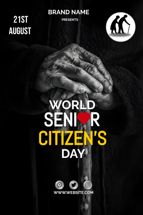 Copy of Black Maximalist Senior Citizen Day Poster | PosterMyWall