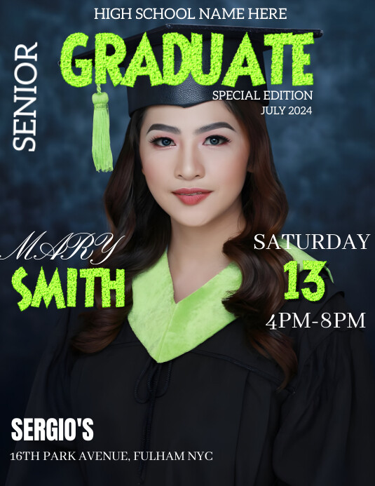 Copy of Black Maximalist Senior Graduate Flyer (us Le | PosterMyWall