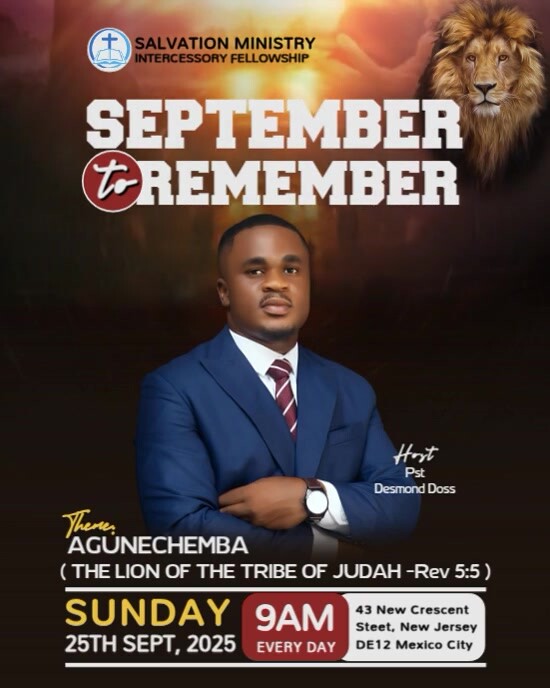 Copy of Black Maximalist September To Remember Church Flyer Instagram ...