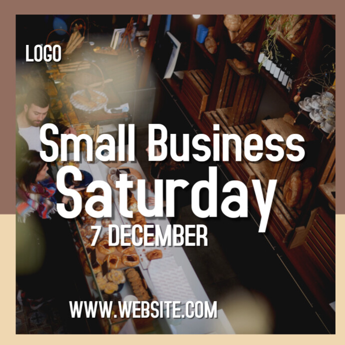 Copy of Black Maximalist Small Business Saturday Design Template ...
