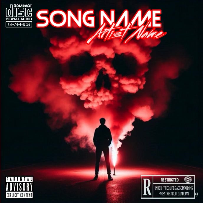Black Maximalist Song Name Album Cover Template | PosterMyWall
