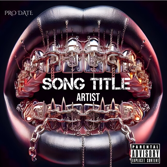 Black Maximalist Song Title Album Cover Template | PosterMyWall