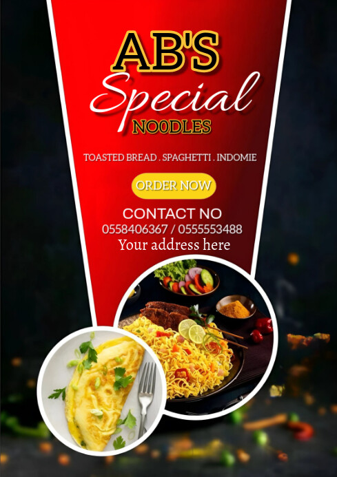 Copy of Black Maximalist Special Indomie Advert A4 | PosterMyWall