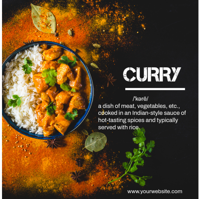 Black Maximalist Spicy Curry Food Restaurant New Menu Instagram ...