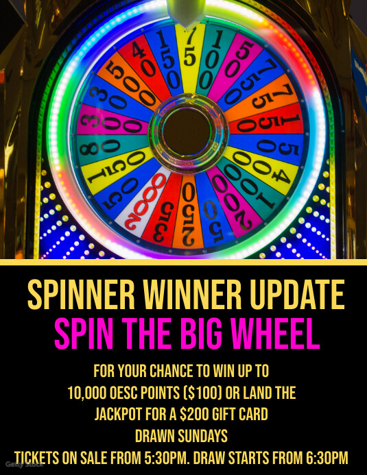 Copy of Black Maximalist Spin To Win Flyers Flyer (us | PosterMyWall