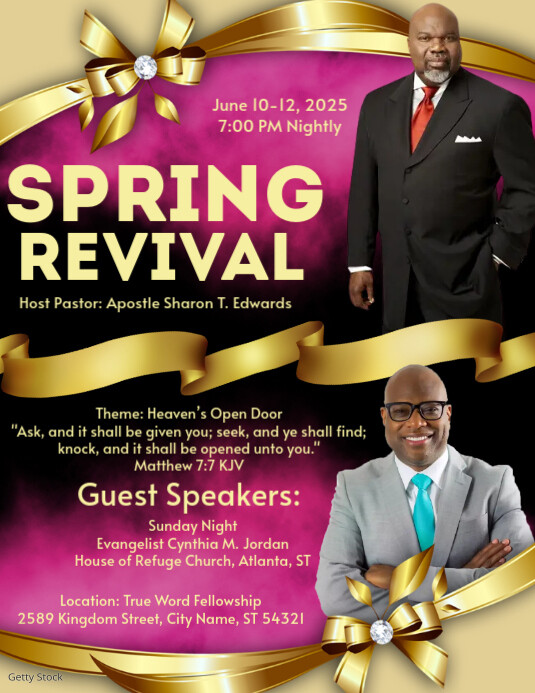 Copy of Black Maximalist Spring Revival Flyer (us Letter) | PosterMyWall