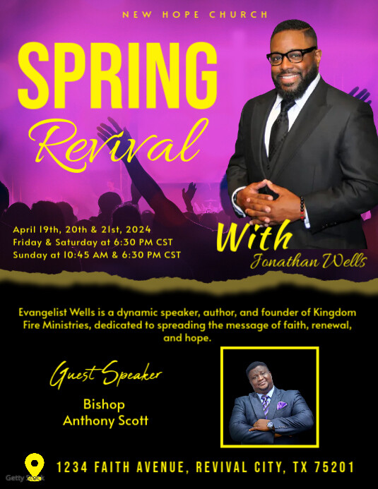 Copy of Black Maximalist Spring Revival Flyer Flyer (us Letter ...