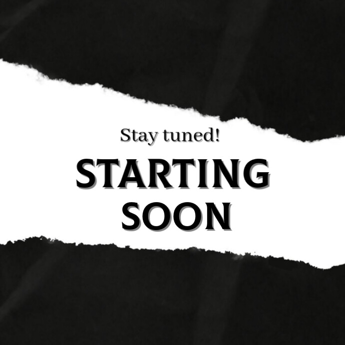 Black Maximalist Starting Soon A Flyer Instagram Post Template ...