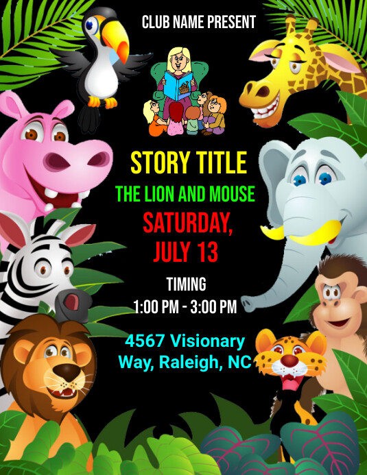 Copy of Black Maximalist Story Time Flyer (us Lette | PosterMyWall