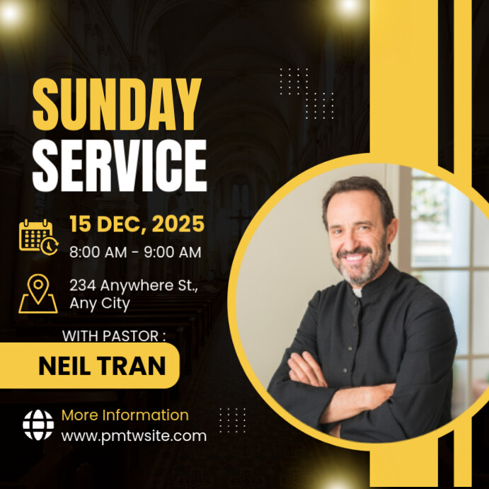 Copy of Black Maximalist Sunday Service Poster Instagram Post ...