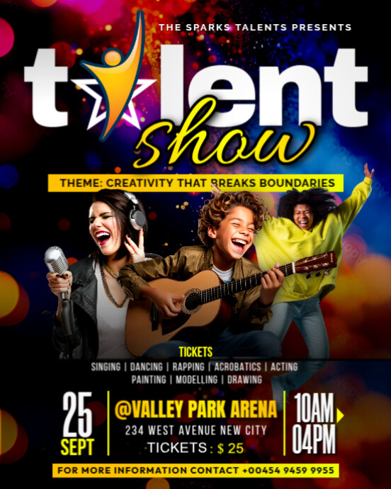 Black Maximalist Talent Show Star Search Showcase Contest Kids ...