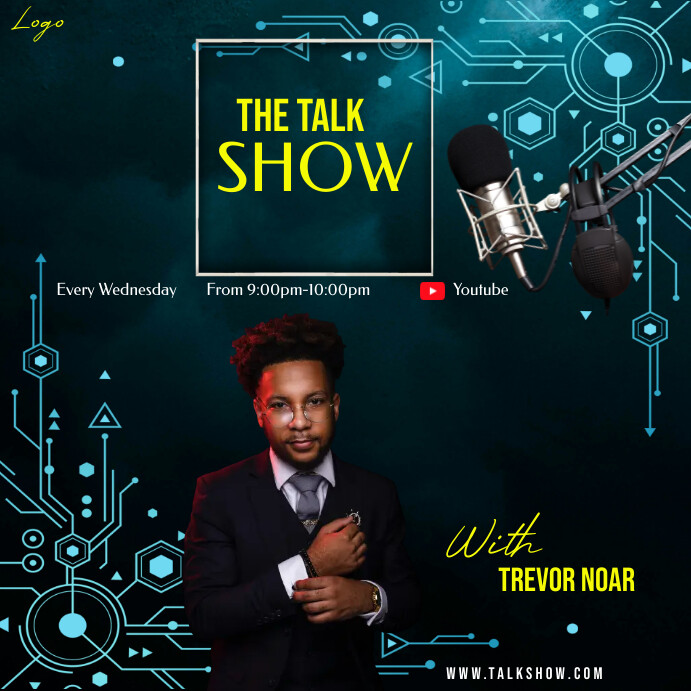 Modèle Black Maximalist Talk Show Advert Instagram P | PosterMyWall