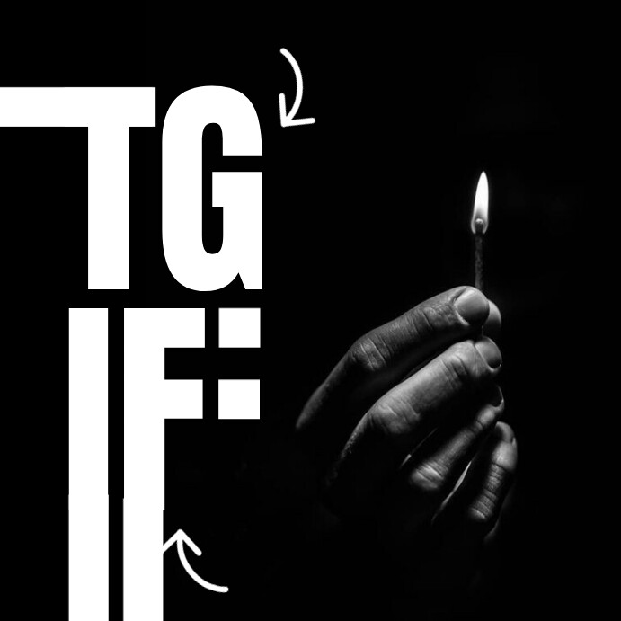 Modèle Black Maximalist tgif Instagram Post | PosterMyWall