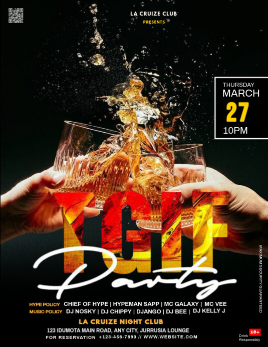 Copy of Black Maximalist Tgif Party Flyer (us Letter) | PosterMyWall