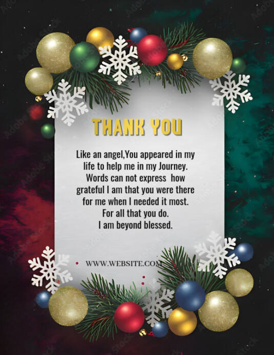 Copy of Black Maximalist thank you Appreciation Message Template Flyer (us Letter) | PosterMyWall