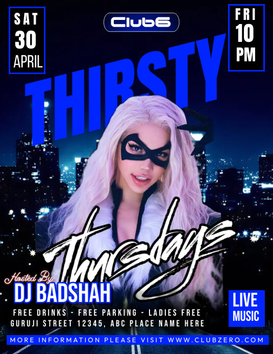 Plantilla de Black Maximalist Thirsty Thursday Night Party | PosterMyWall